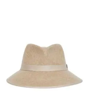 Max Mara Wool Felt Trilby Hat - Beige