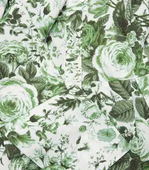 Erdem Organic Cotton Floral Midi Shirt Dress