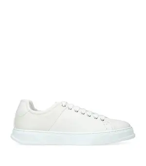 FERRAGAMO Leather Clayton Sneakers - White