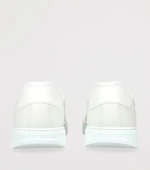 FERRAGAMO Leather Clayton Sneakers - White