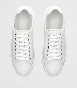 FERRAGAMO Leather Clayton Sneakers - White