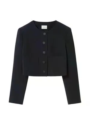Claudie Pierlot Button Patch-pocket Jacket - Blue