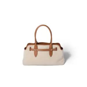 Miu Miu Aventure Canvas And Leather Bag
