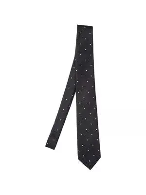 TOM FORD Polka-dot Tie - Black
