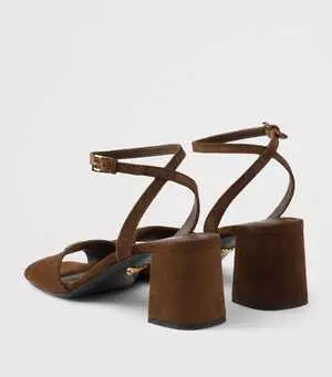 Prada Suede Heeled Sandals 55