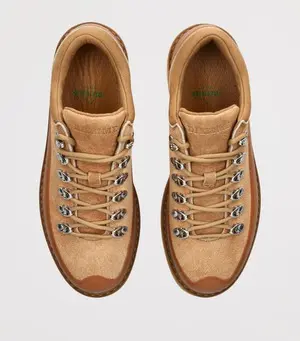 Diemme Leather Cornaro Due Gomma Low-top Boots - Beige