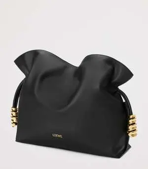 Loewe Medium Flamenco Clutch Bag - Black