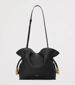 Loewe Medium Flamenco Clutch Bag - Black