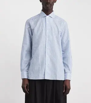 Corneliani Cotton-linen Stripe Shirt
