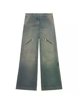 Off-White Zip-pocket Wide-leg Jeans