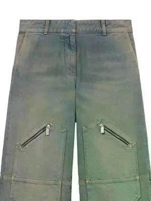 Off-White Zip-pocket Wide-leg Jeans