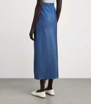 Palmer//harding Motion Denim Midi Skirt