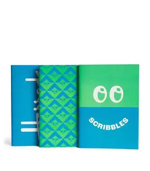 Harrods A6 Logo Notebooks - Blue