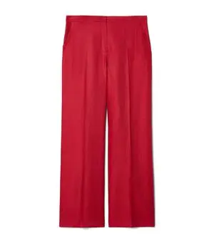 Marina Rinaldi Linen Straight Trousers