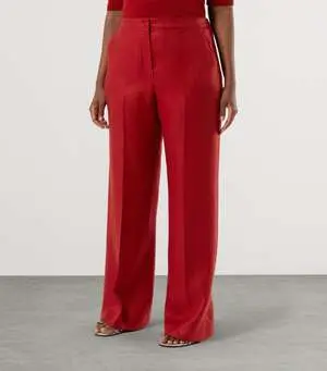 Marina Rinaldi Linen Straight Trousers
