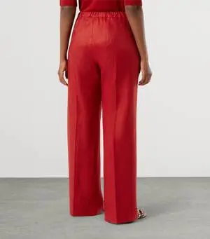 Marina Rinaldi Linen Straight Trousers
