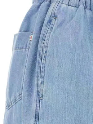 Ag Drawstring Wide Leg Jeans