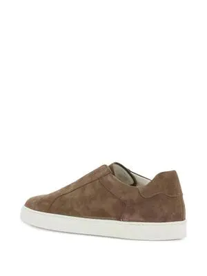 DOUCAL'S Slip-on Suede Sneakers - Brown