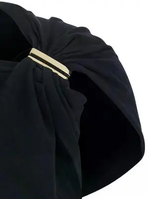 Pinko Melody Cap-sleeve Top With Gold-tone Hardware