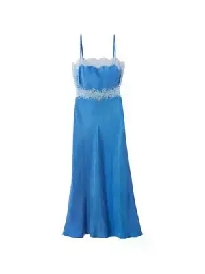 Claudie Pierlot Long Lace Dress - Blue