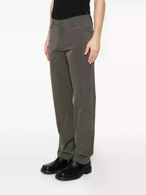 Emporio Armani Logo-patch Trousers - Brown