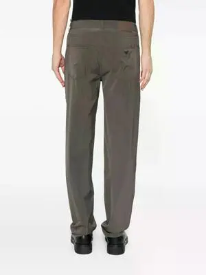 Emporio Armani Logo-patch Trousers - Brown