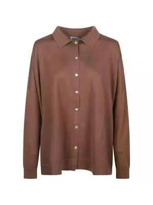 BEYOU Buttoned Collar Cardigan