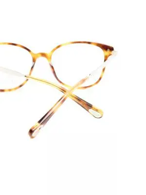 Chloé Tortoiseshell Round-frame Glasses