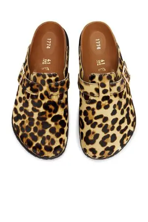 BIRKENSTOCK Boston Pony Hair Mule - Leopard