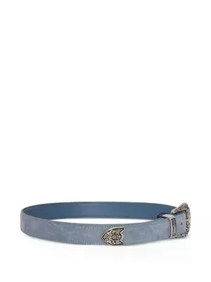 ORTIGNI Floral-engraved Buckle Belt
