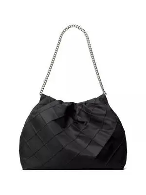 Tory Burch Fleming Nylon Shoulder Bag - Black