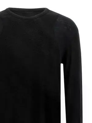 THOM KROM Ribbed Raw-cut T-shirt