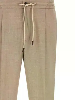 Incotex Modello Pleat Drawstring Tailored Trousers - Neutrals