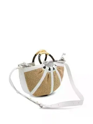 COCCINELLE Medium Shell Straw Tote Bag