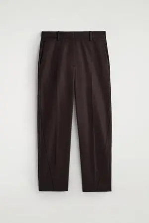 Cos Embroidered Cotton-blend Twill Pants