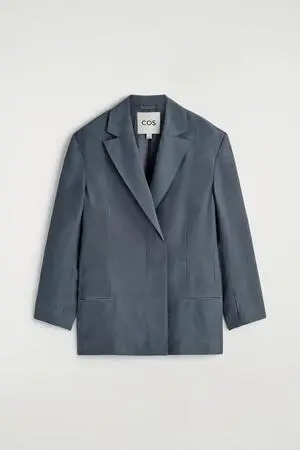 Cos Crinkled Silk Blazer