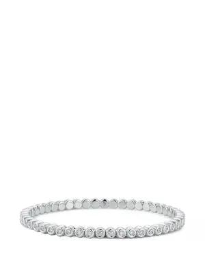 Roberto Demeglio 18k Yellow Gold Diamond Bezel Stretch Bracelet