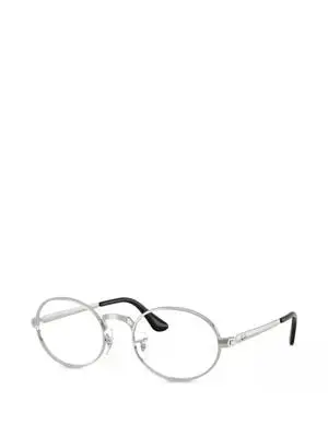 Ray-ban Round-frame Glasses - Silver
