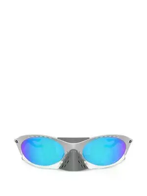 Oakley Plantaris Oval-frame Sunglasses - Silver