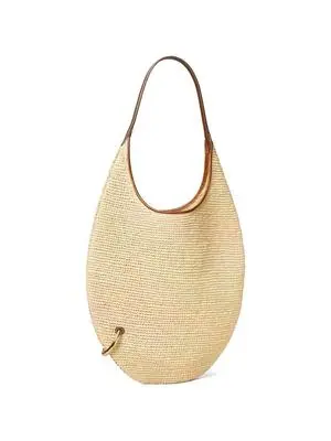 Tory Burch Pierced Soft Straw Bag - Neutrals