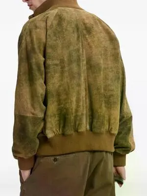 BARACUTA Zip-up Suede Jacket