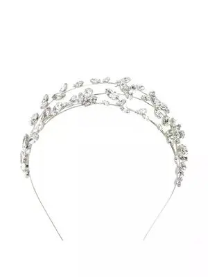 JENNIFER BEHR Jasenia Crystal Tiara - Silver