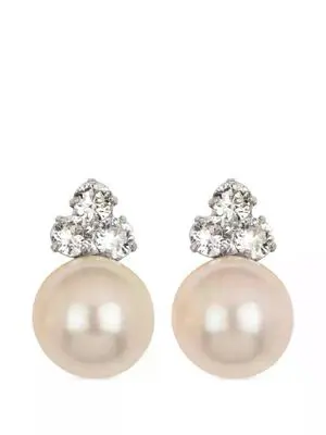 JENNIFER BEHR Belen Crystal Earrings - Silver