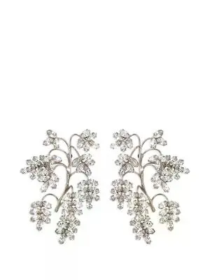 JENNIFER BEHR Raquel Crystal Earrings - Silver