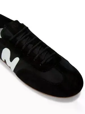 MSGM Appliqué Lace-up Sneakers - Black