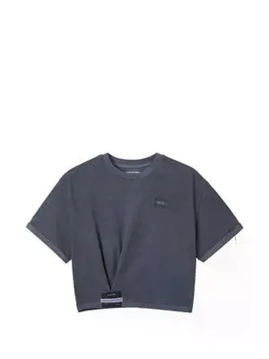 Izzue Rolled-sleeve Twisted T-shirt