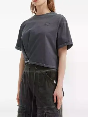 Izzue Rolled-sleeve Twisted T-shirt