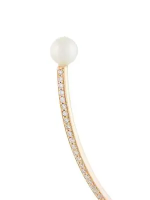 DALILA BARKACHE 18kt Diamond And Pearl Earring