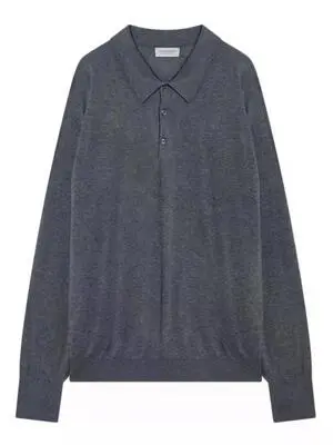John Smedley Finchley Polo Shirt - Grey