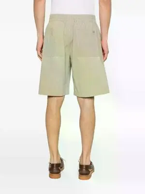 Drole De Monsieur Drawstring Patch-pocket Shorts